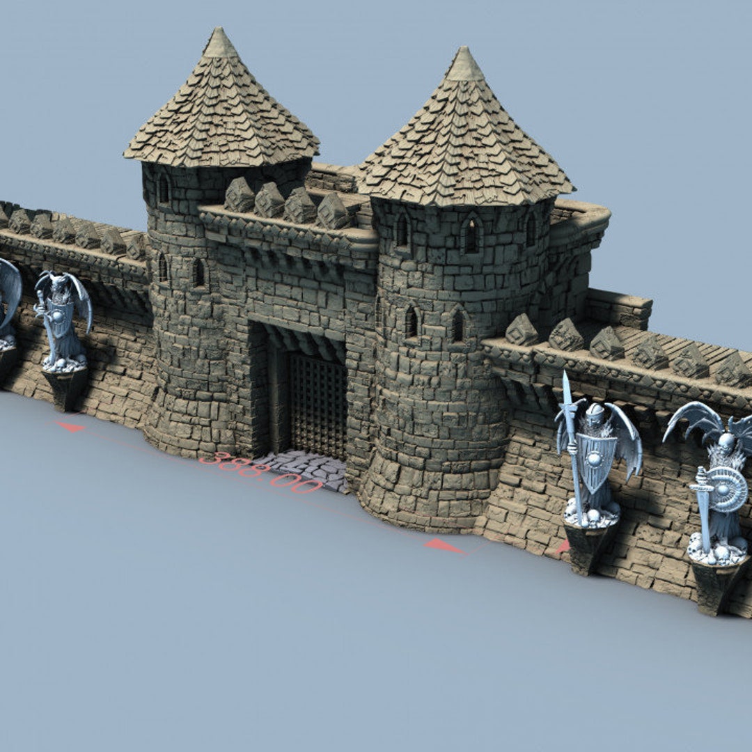 ARX Citadel, Walls & Gate, Gamescape3d - Etsy
