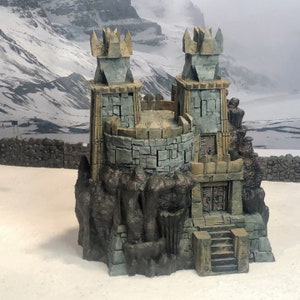 Underdark Keep, Dark Elf, Tower Keep, Dnd Terrain, Tabletop Scenery - Etsy