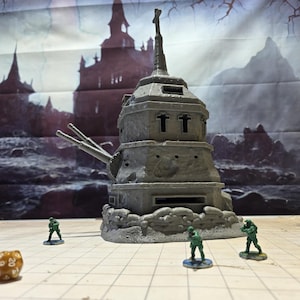 Old Trench Bunker: WWI Gothic Revival Modular Tower Stronghold Tabletop ...