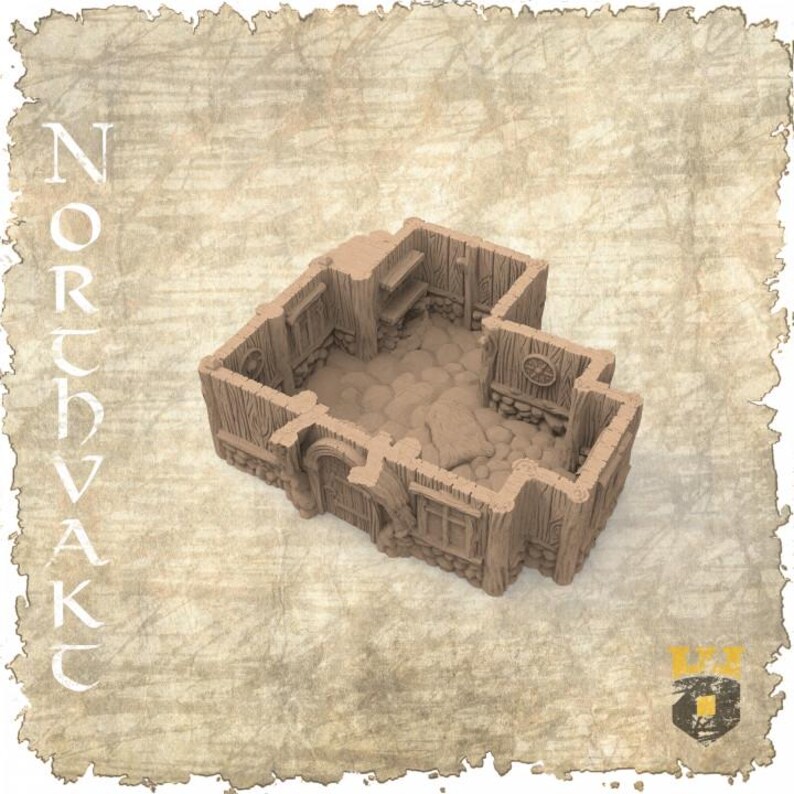 Viking Era Common House: Historical Set Pieces for Tabletop Rpgs - Etsy