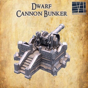 Dwarf Cannon Bunker: Medieval Fantasy Fortification for Tabletop Rpgs and Wargames, Detailed ...