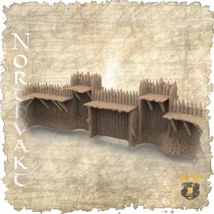 Viking Fortress Set: Medieval Period Defensive Structure for Tabletop ...
