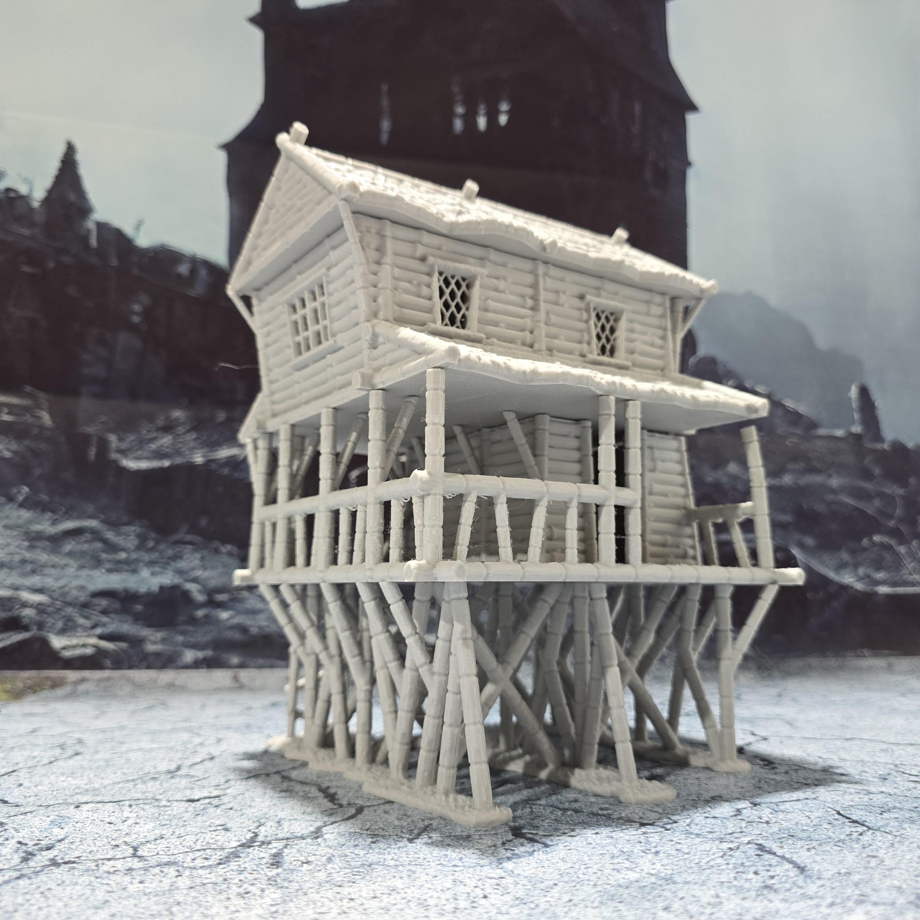 Medieval Stilted Marsh Huts for D&D, Model Railroading, and Wargaming ...