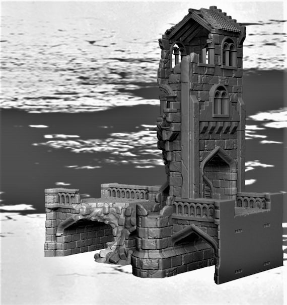 Gate Bridge Ruins Dungeons and Dragons Ruins Arkenfel - Etsy