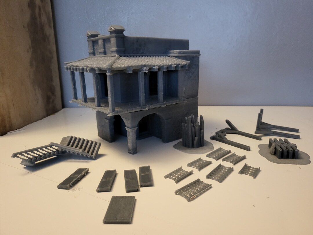 Spanish Quarters House 8 dark Realms Tortuga the Pirate Island 28mm ...