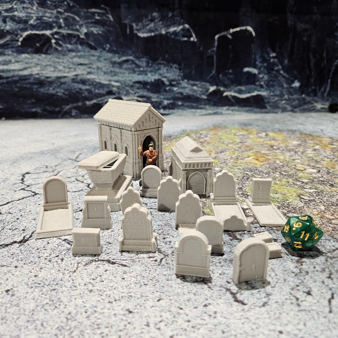Small Graveyard, Cemetery, Mausoleum, Dnd - Etsy