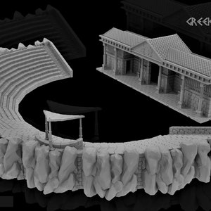 Greek Amphitheater - MASSIVE Structure!, 15mm Terrain - Terrain ...