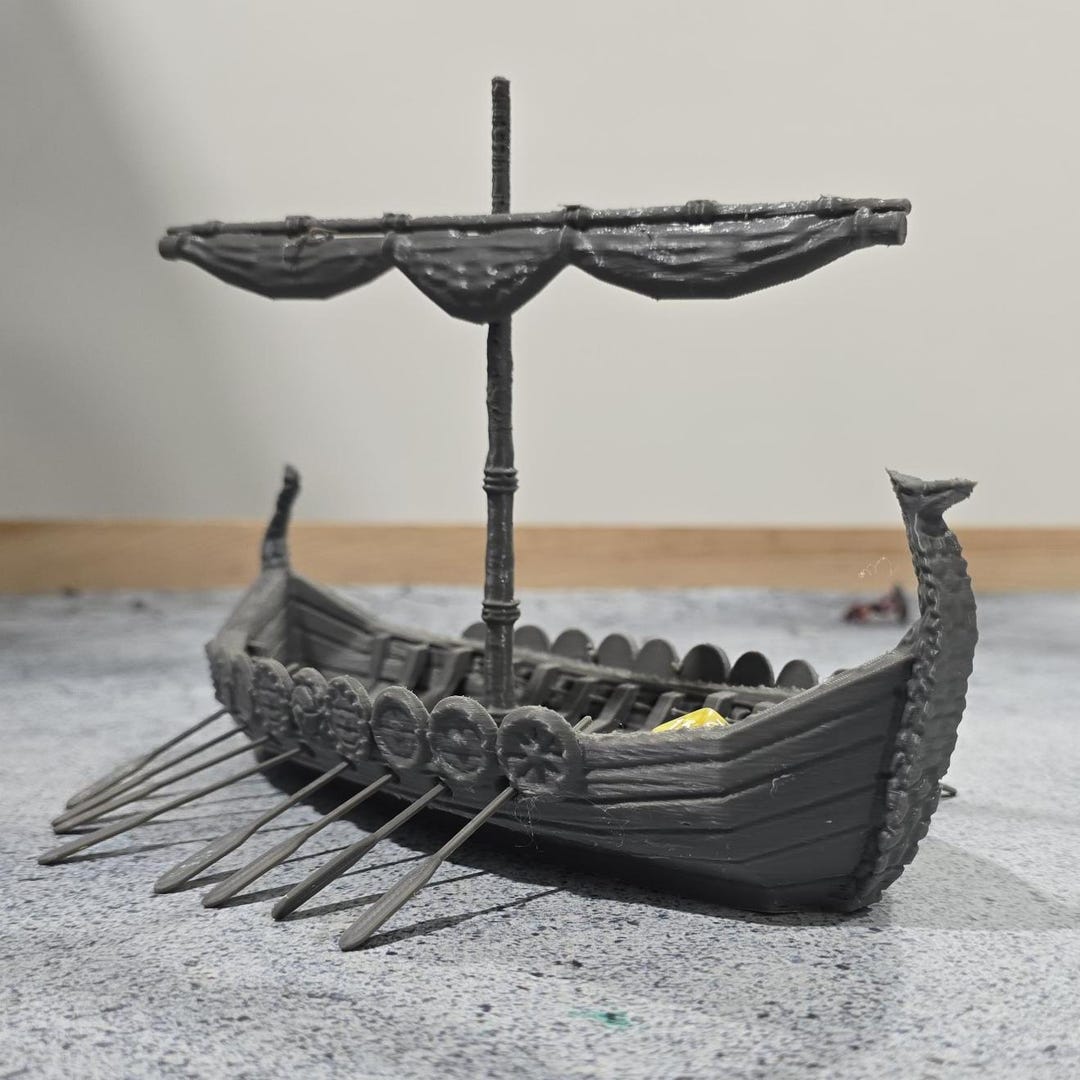 Viking Long Ship: Medieval Era Sailing Vessel Perfect for Historical ...