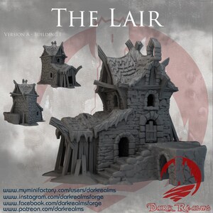 The Lair Rats Lair 4 Buildings Caves Tunnels Dnd Terrain - Etsy