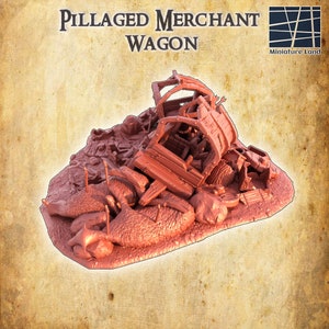 Pillaged Merchant Wagon Merchant Ruin Cart Ruin Wagon Ruin - Etsy