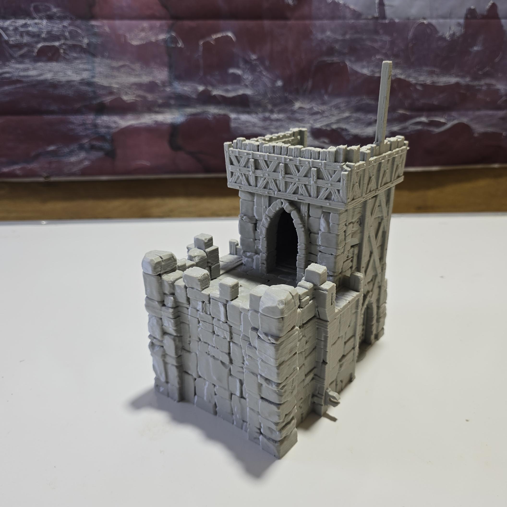 Defensive Post: Medieval Fortress Outpost Tower Terrain Standard ...