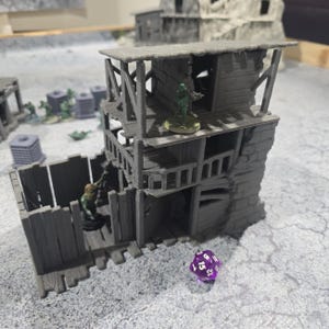 Slums District Set - 9 Slum Houses for Dnd, Pathfinder, and Wargaming ...