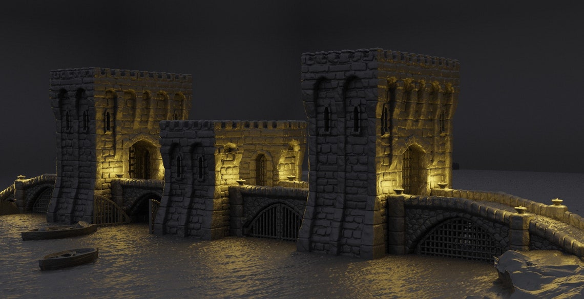 River Patrol Bridge River Gate River Defense Defense Tower - Etsy