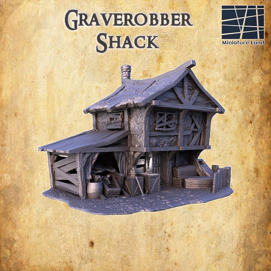Graverobber Shack: Medieval Era Workhouse Perfect for Dark Fantasy ...