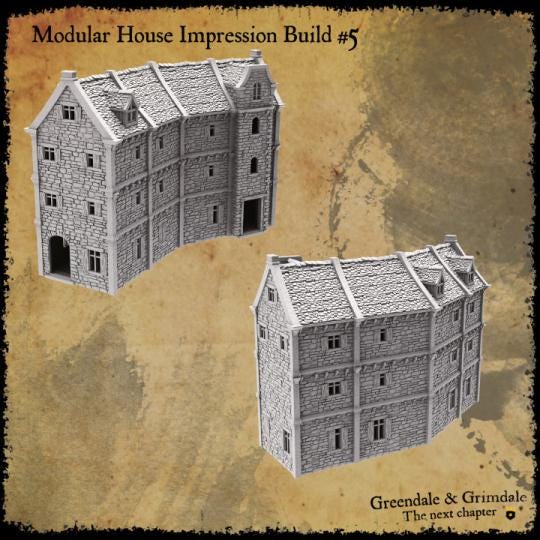 101 Piece Modular Building Set: 16th Century European Architecture for ...
