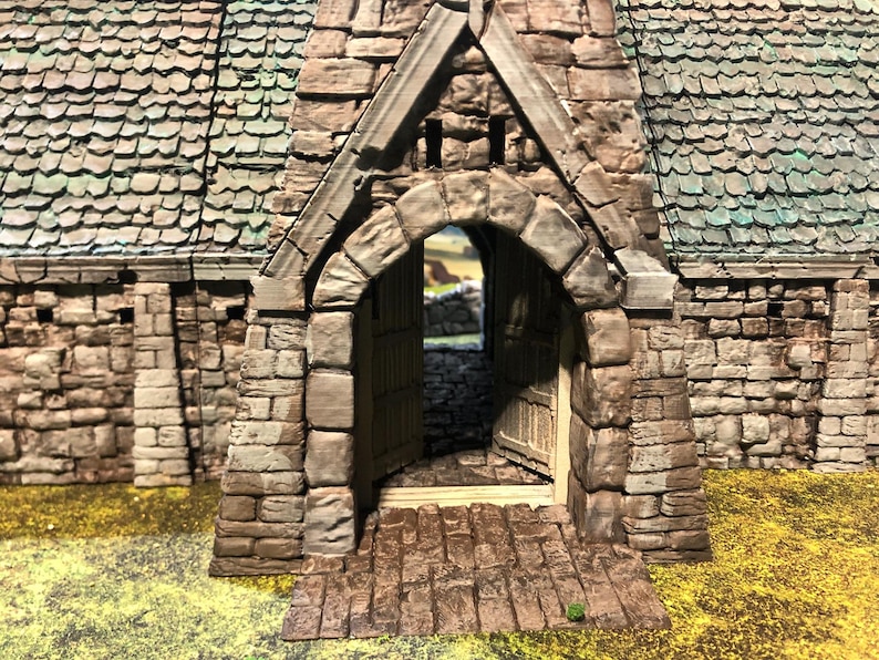 Tithe Barn - 28mm Scale Medieval Building Terrain for Tabletop Rpgs ...