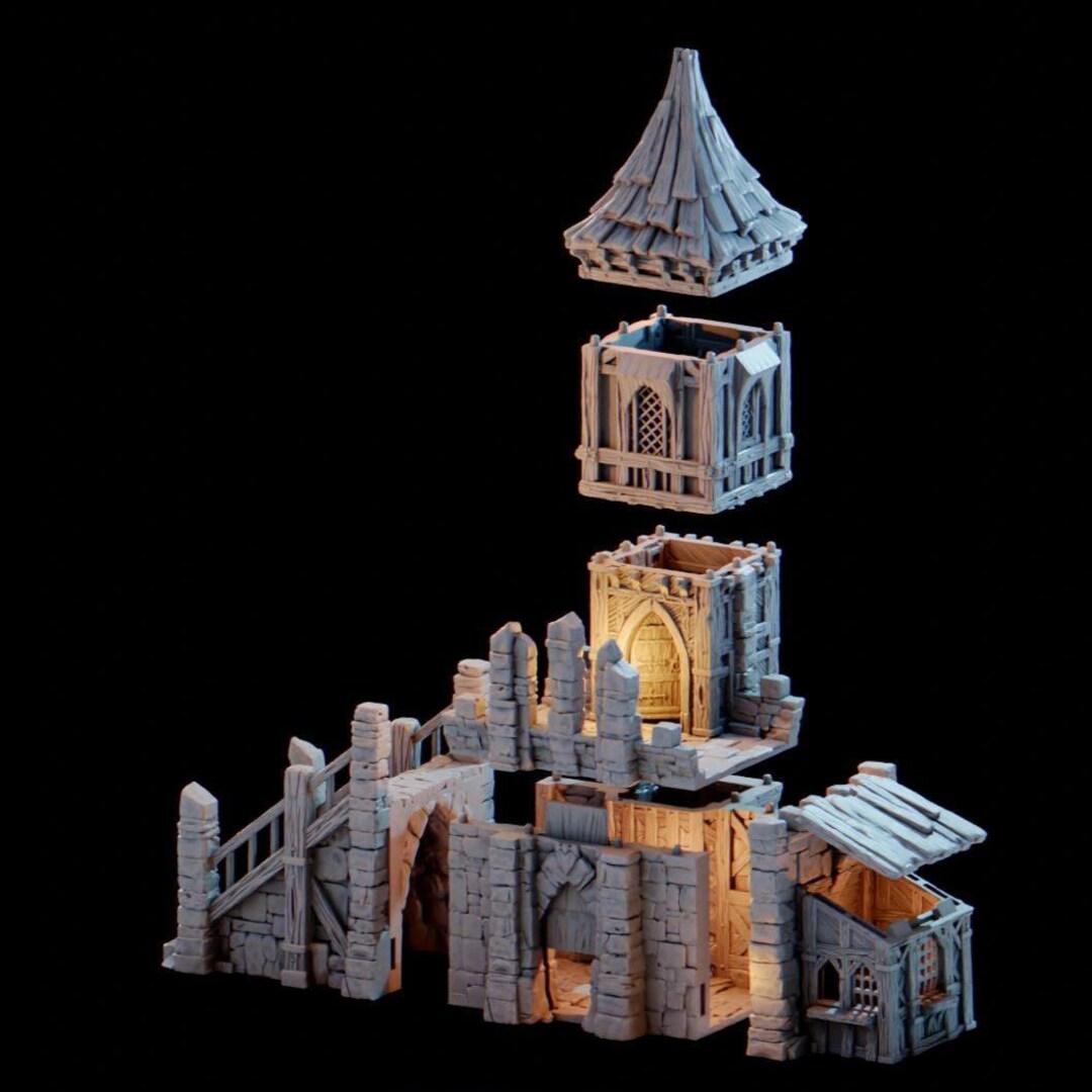 Tinker Shop & Town Jail: Medieval Fantasy Workshop and Guardhouse ...