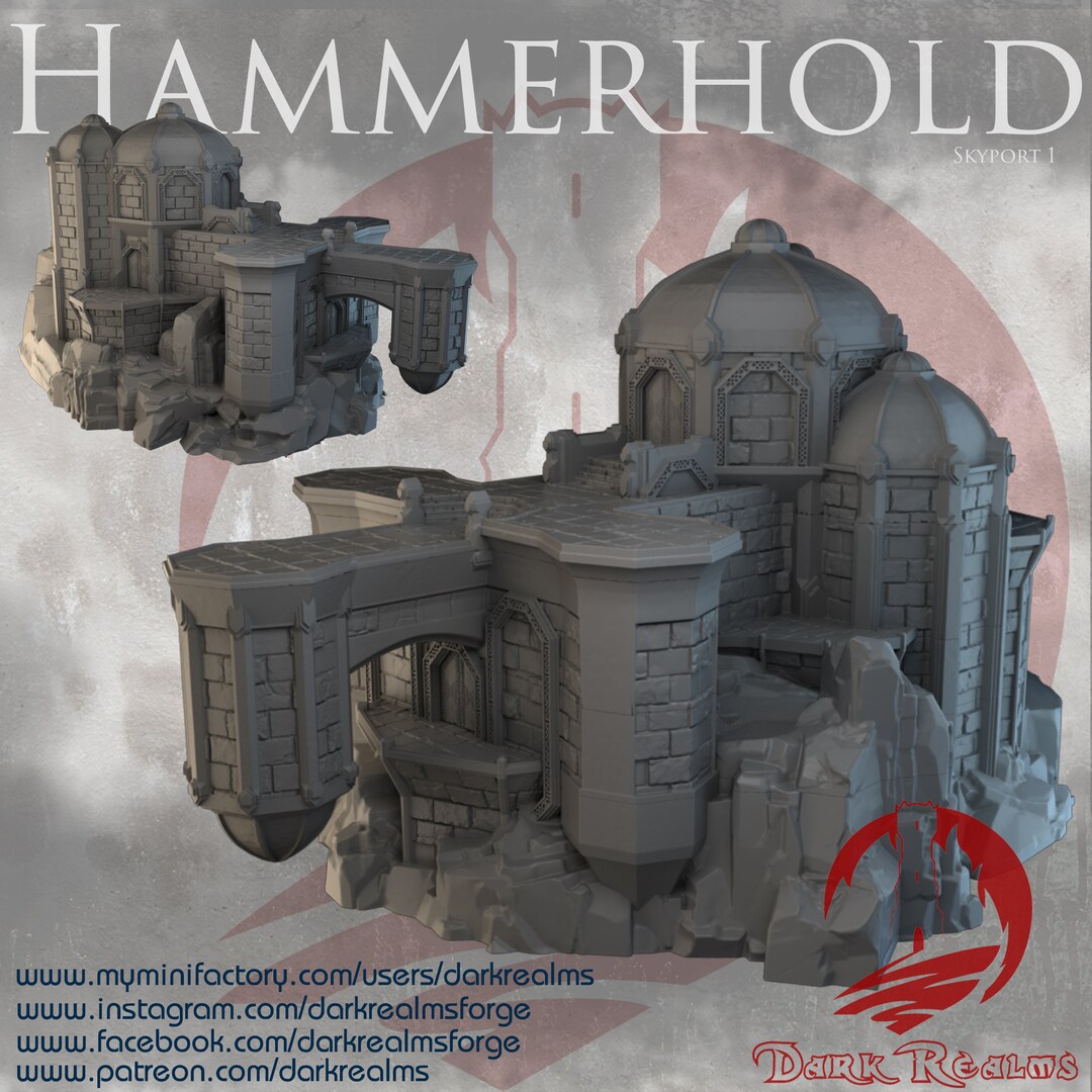 Hammerhold Skyport 1, Dwarven Skyport, Zeppelin Landing Platform - Etsy