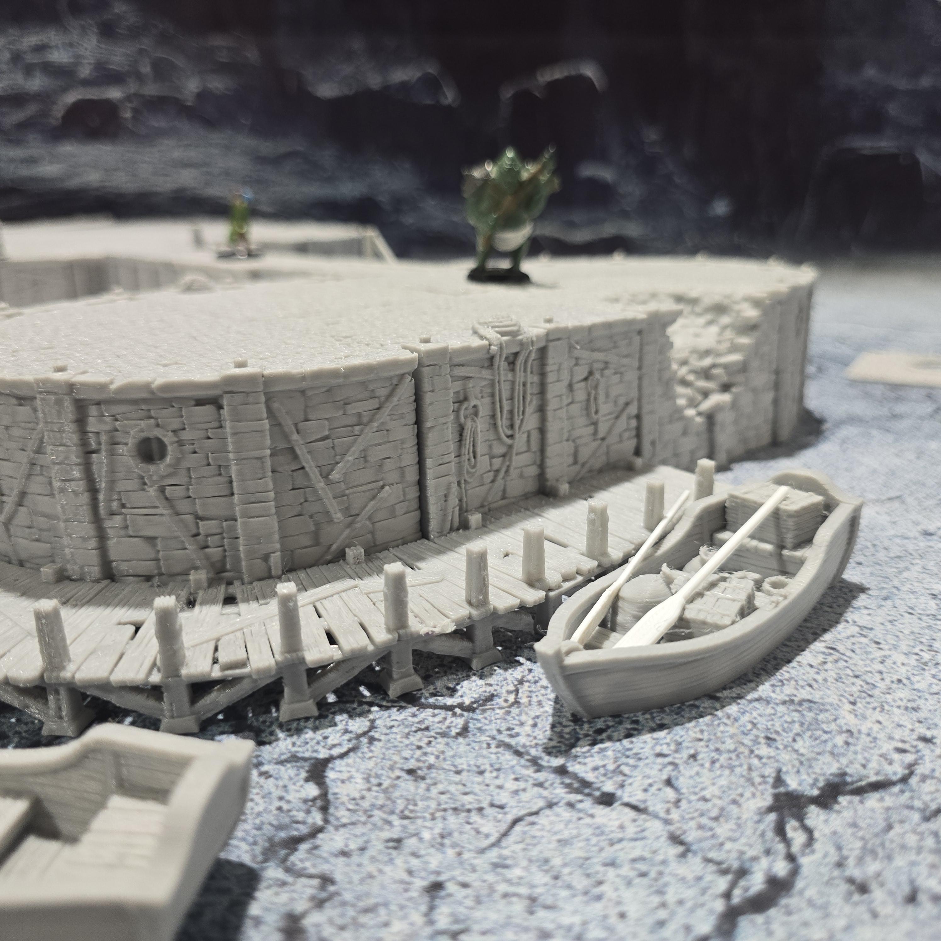 Large Quay Dock & Sewer System Set, Docks, Ancrabourg, Cobblestone ...