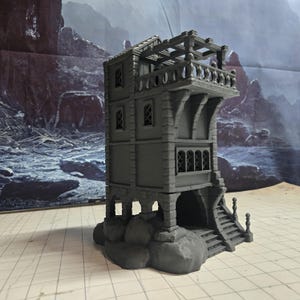 Catrine's Cliffside House: Noblewoman's Lonely Refuge, 28mm Scale ...