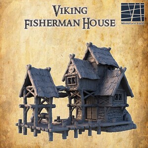 Norse Era Fisherman House: Historical Model - Ideal for Rpgs, Diorama ...