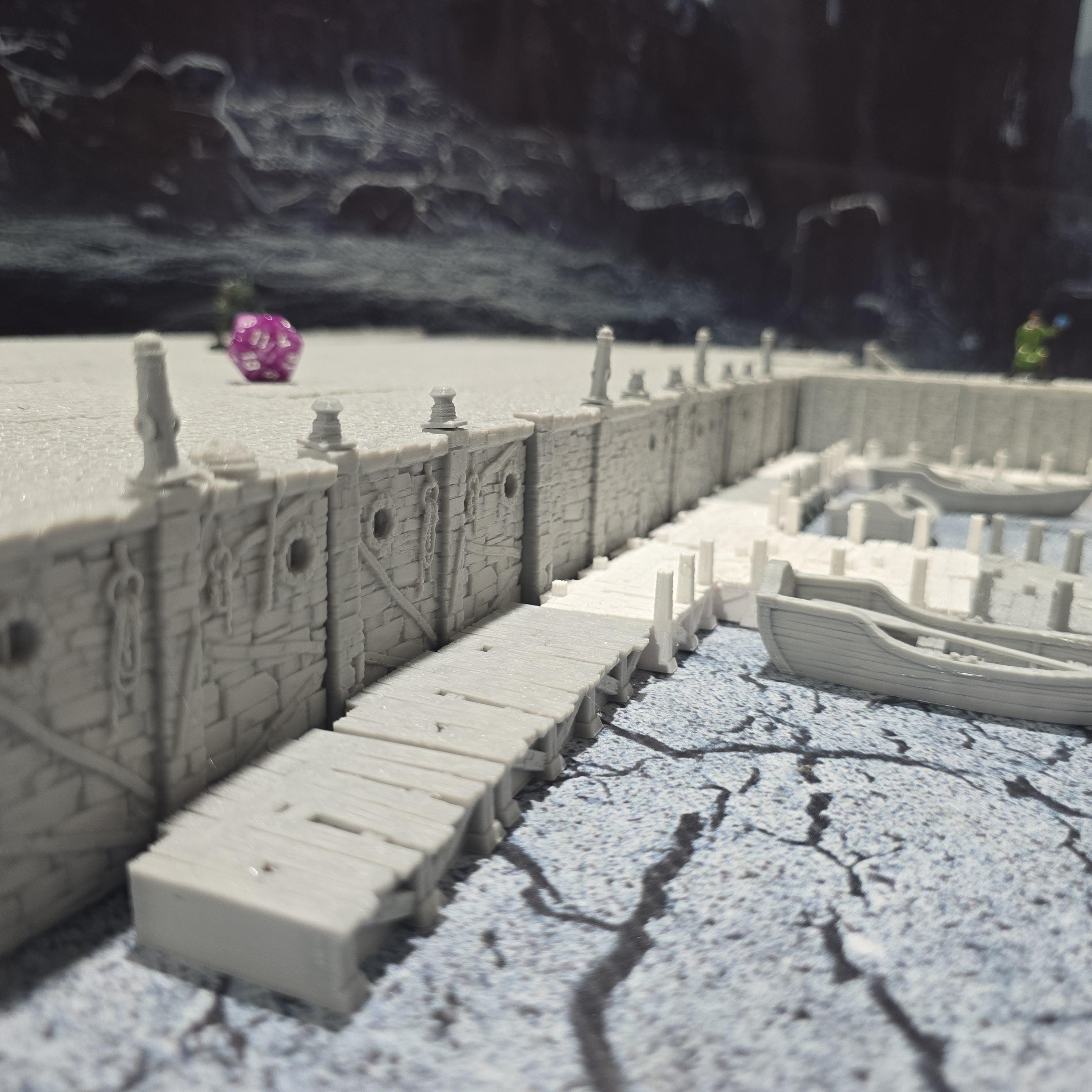 Large Quay Dock & Sewer System Set, Docks, Ancrabourg, Cobblestone ...