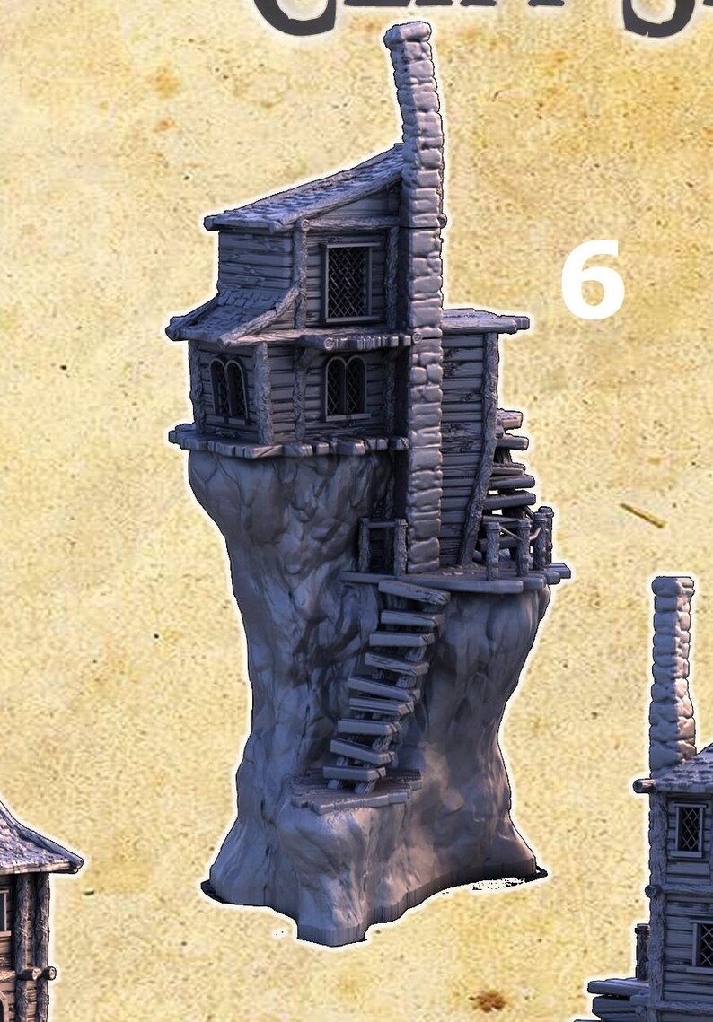 Cliffside Slum Houses - Complete Collection or Individual Pieces for ...