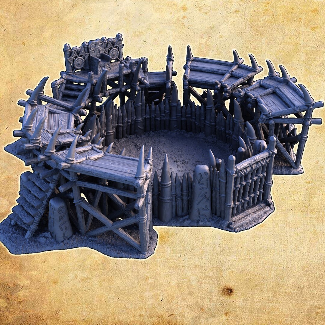 Barbarian Fighting Pit, Barbarian Arena, Barbarian Gladiator Pit - Etsy