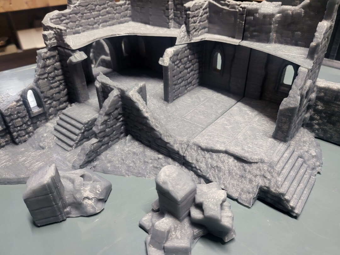 Monestary Ruins, Castle Dracul, 28mm Terrain, Curse of Strahd ...