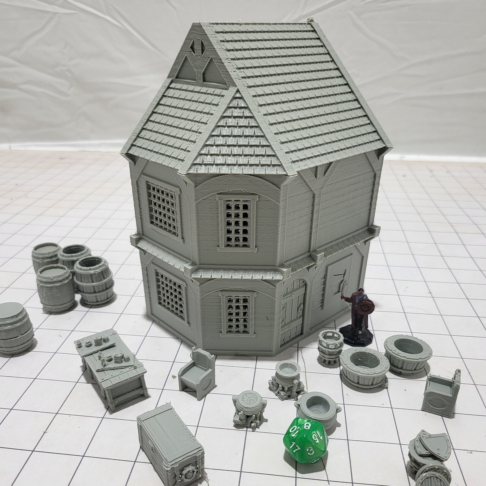 Enchanted House, Powerful Wizard, Mage House, 28mm Scale, , Dungeons ...
