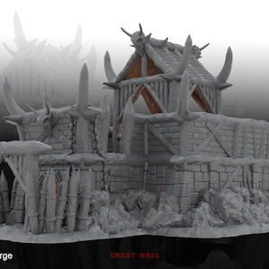 Great Hall of the Orc, Orc Hall, Orc Feasting Hall - Etsy