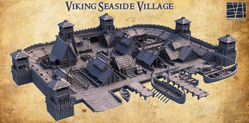 Viking Seaside Village, Viking Village Set, Village Set - Etsy