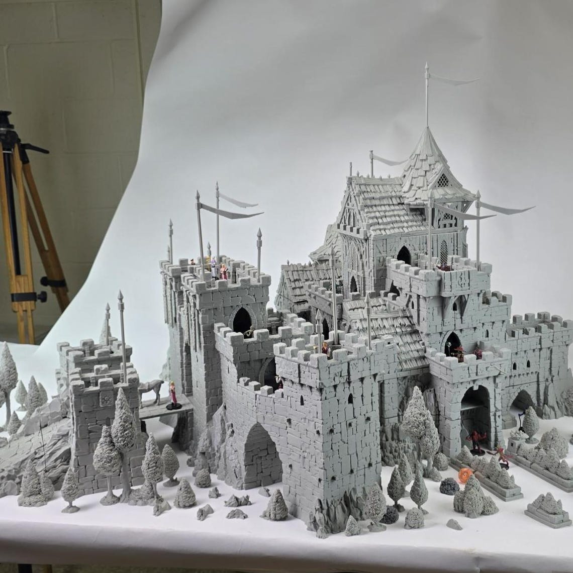 Guardia's Keep: Medieval Castle Fortress 28MM Tabletop Terrain, Model ...