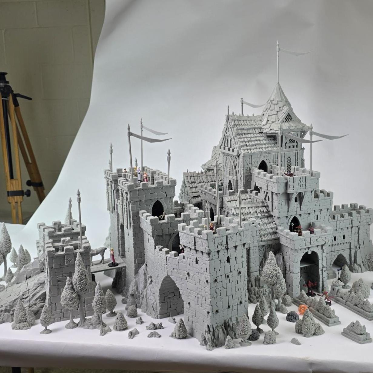 Guardia's Keep: Medieval Castle Fortress 28MM Tabletop Terrain, Model ...