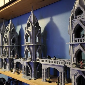 28mm Elven Guard Tower and Walkway - Citrine Tower for Dnd, Pathfinder ...