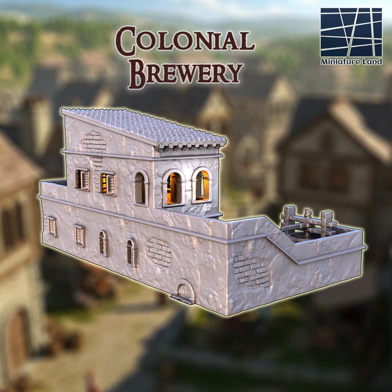 Colonial Brewery: Early American Tavern 28MM Tabletop Terrain, Model ...