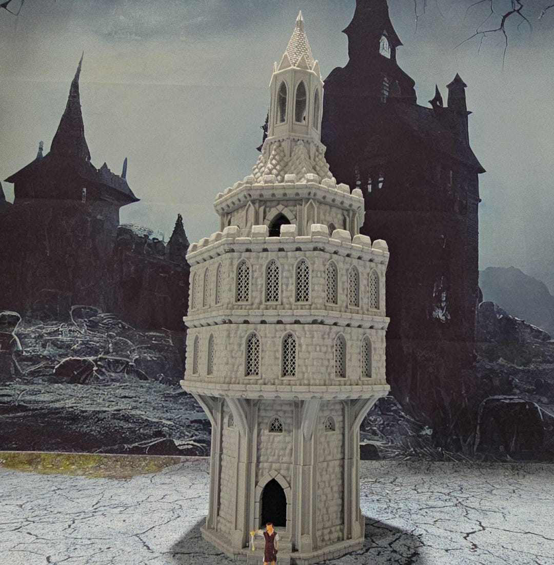 Wizard Tower 28mm Terrain Dungeons and Dragons 28mm Terrain terrain ...
