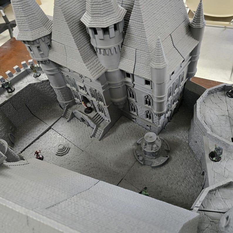 Castle Dracul-32mm, Curse of Strahd, Castle Terrain, Castle Complex ...