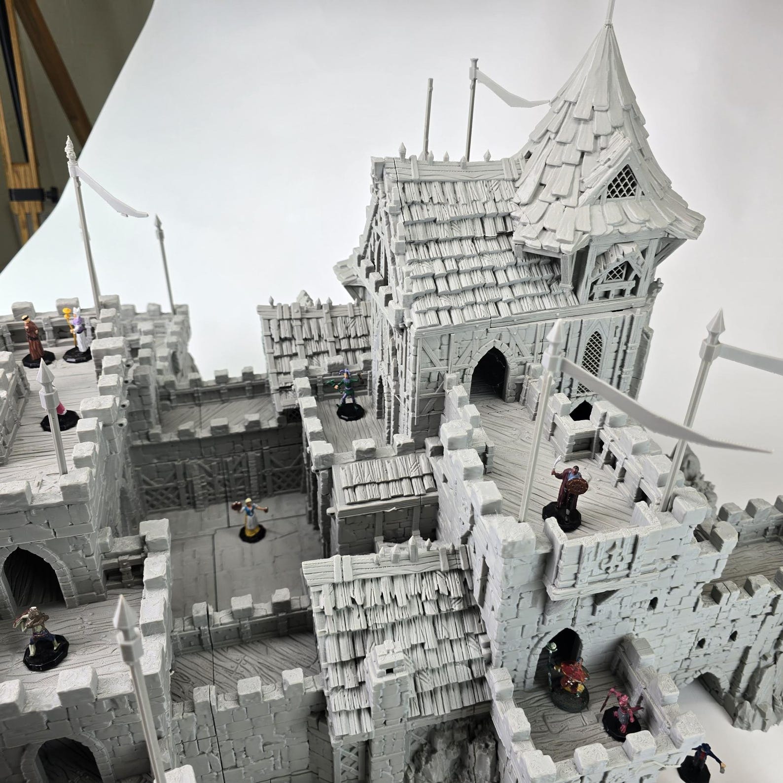 Guardia's Keep: Medieval Castle Fortress 28MM Tabletop Terrain, Model ...
