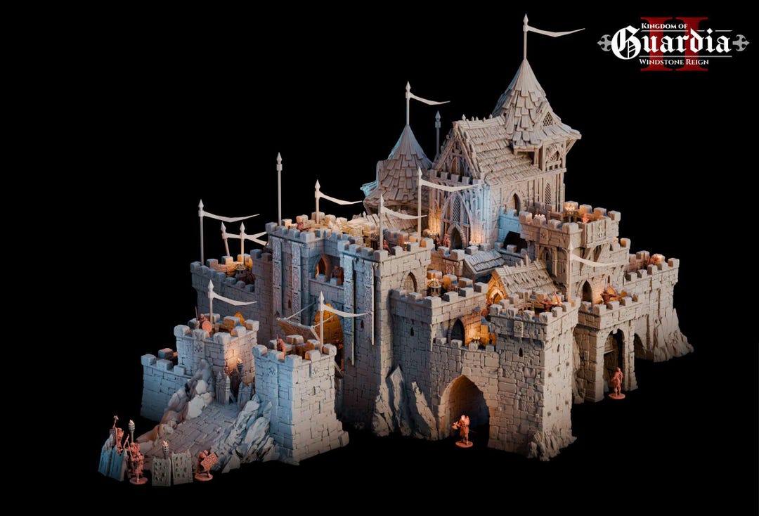 Guardia’s Keep – Digital RPG Map Pack PDF, Multi-level Fortress Maps ...