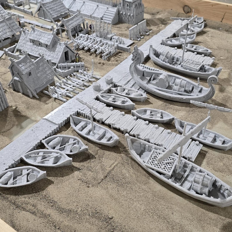 Viking Seaside Village, Viking Village Set, Village Set - Etsy