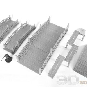 Samurai Bridges Set, 5 Bridges Set, Japanese, Samurai, Dungeons and ...