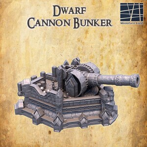 Dwarf Cannon Bunker: Medieval Fantasy Fortification for Tabletop Rpgs ...