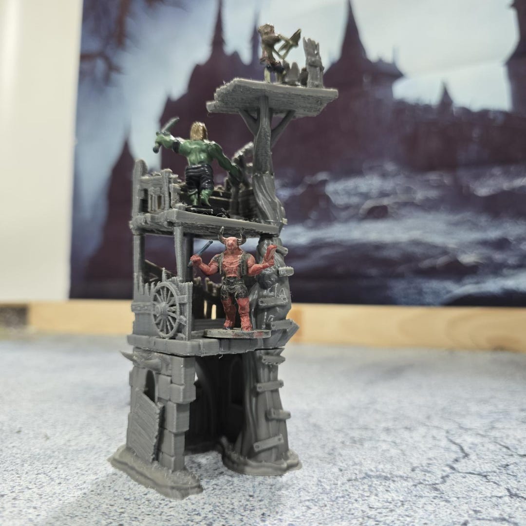 Goblin War Watchtower: Medieval Fantasy Terrain Pieces for Tabletop Gaming - Etsy