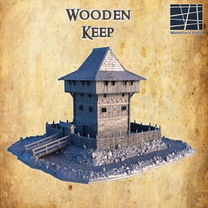 Medieval Wooden Keep: Historical Tabletop Terrain for Role-playing and ...