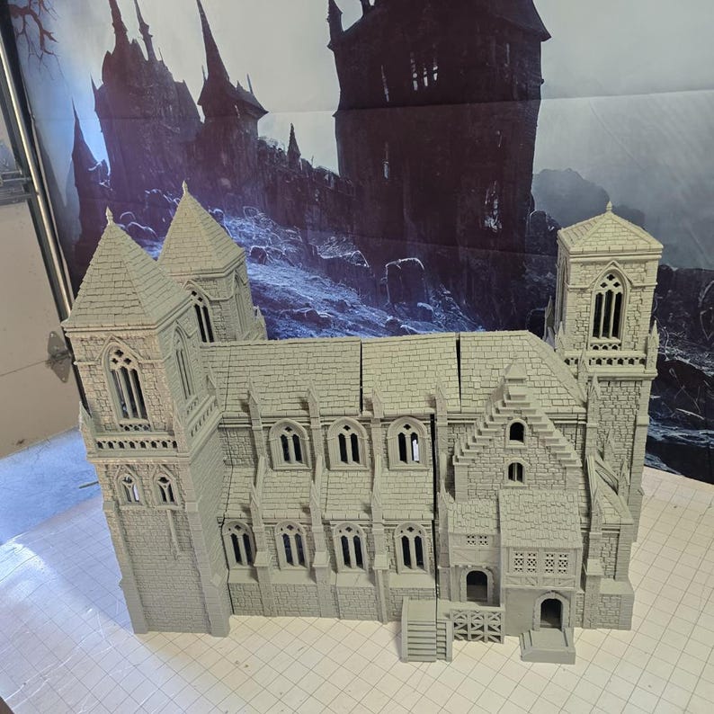 Leichheim Great Church: 28mm Medieval Gothic Cathedral Model - Ideal ...