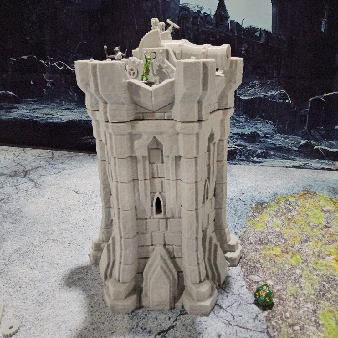 Dwarven Bombard Tower Cannon Tower Artillery Dwarf Bomber - Etsy