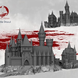 32mm Castle Dracul, Curse of Strahd, Castle Terrain, Castle Complex ...