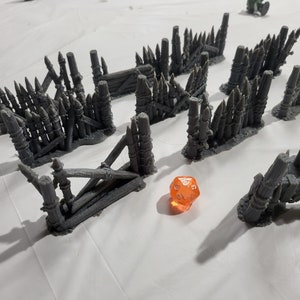10 Pack Orc Fencing, Fence, Orc, Ruined Fence, Tabletop Terrain, Gaming ...