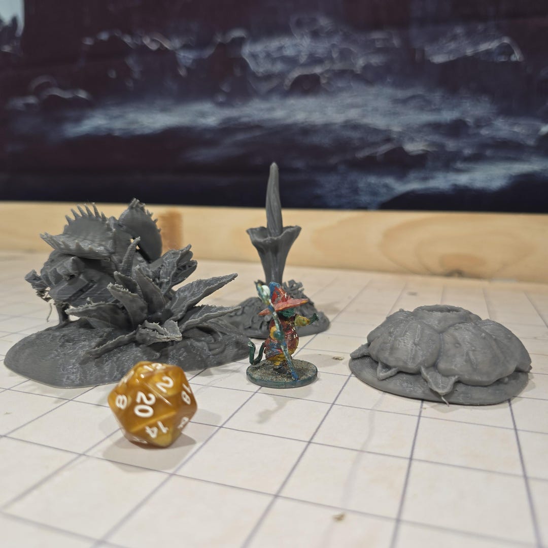 Venus Fly Trap & Family for Dnd, Pathfinder - Carnivorous Plant Terrain ...